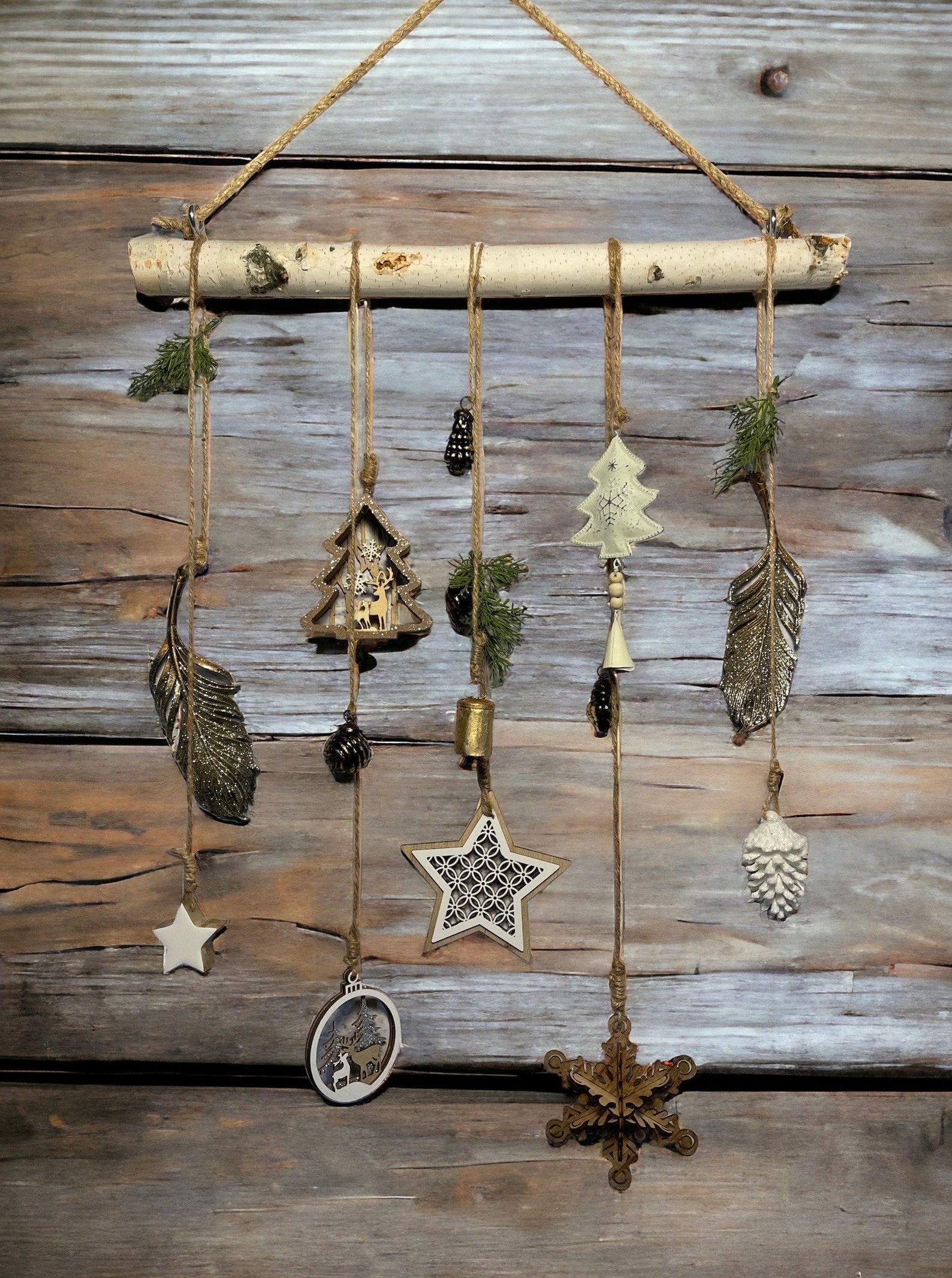 Birch Wood Rustic Window/wall Decor 22"w - Etsy