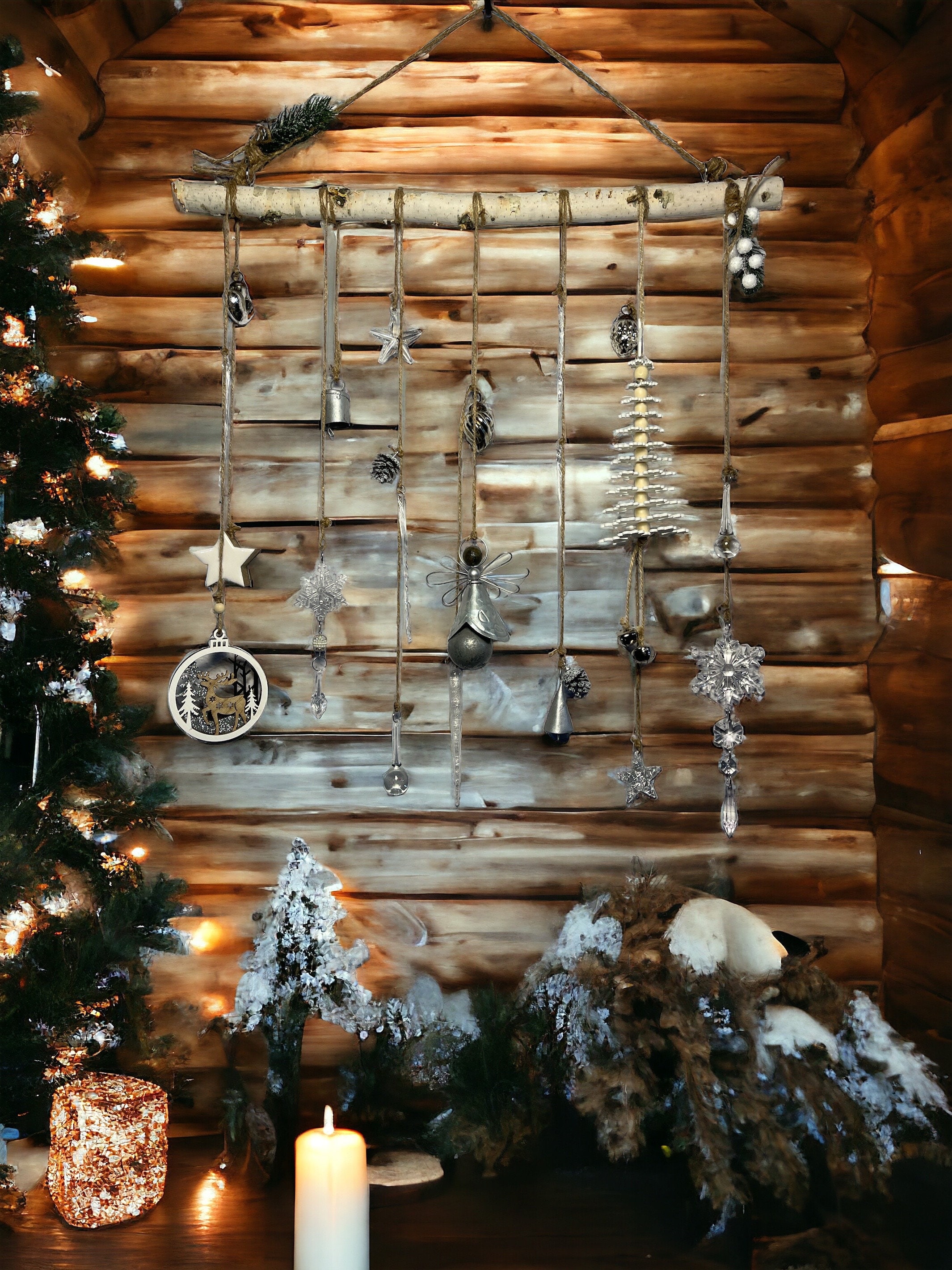 Birch Wood Rustic Window Decor - Etsy