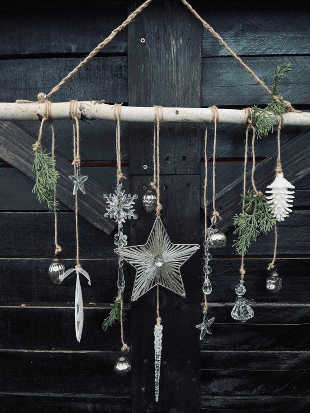 Birch Wood Rustic Window Decor - Etsy