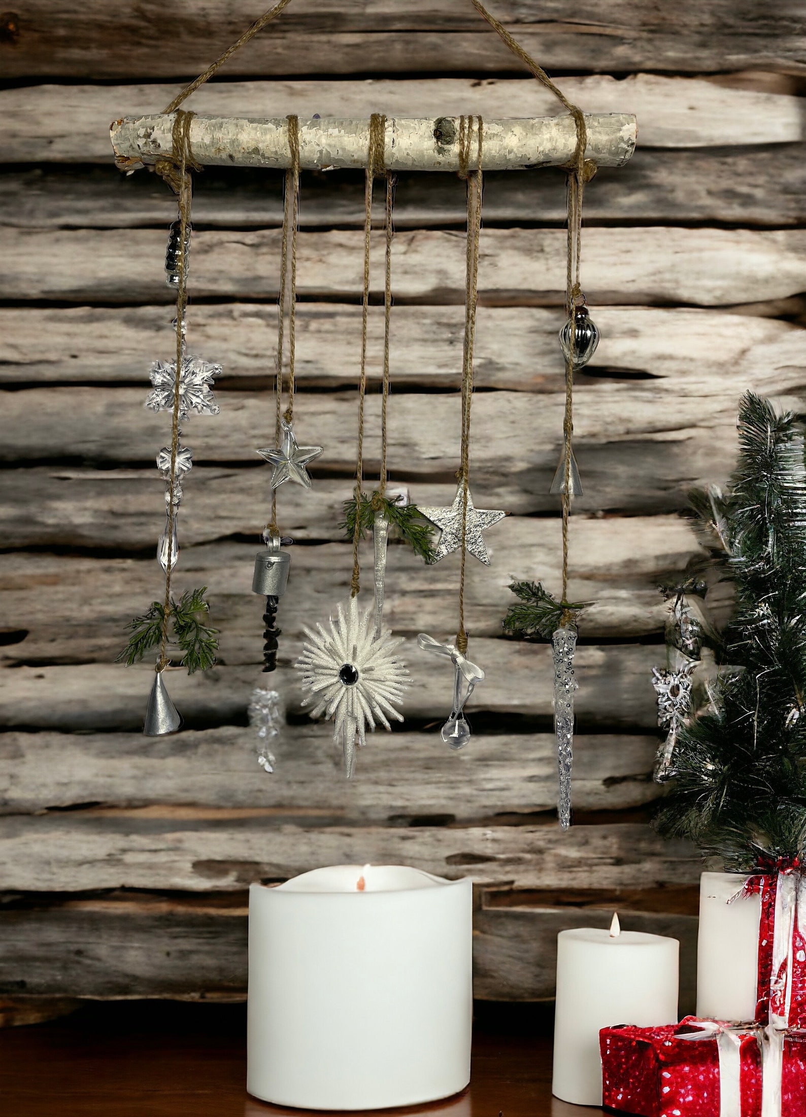 Birch Wood Rustic Window Decor 15.5w - Etsy