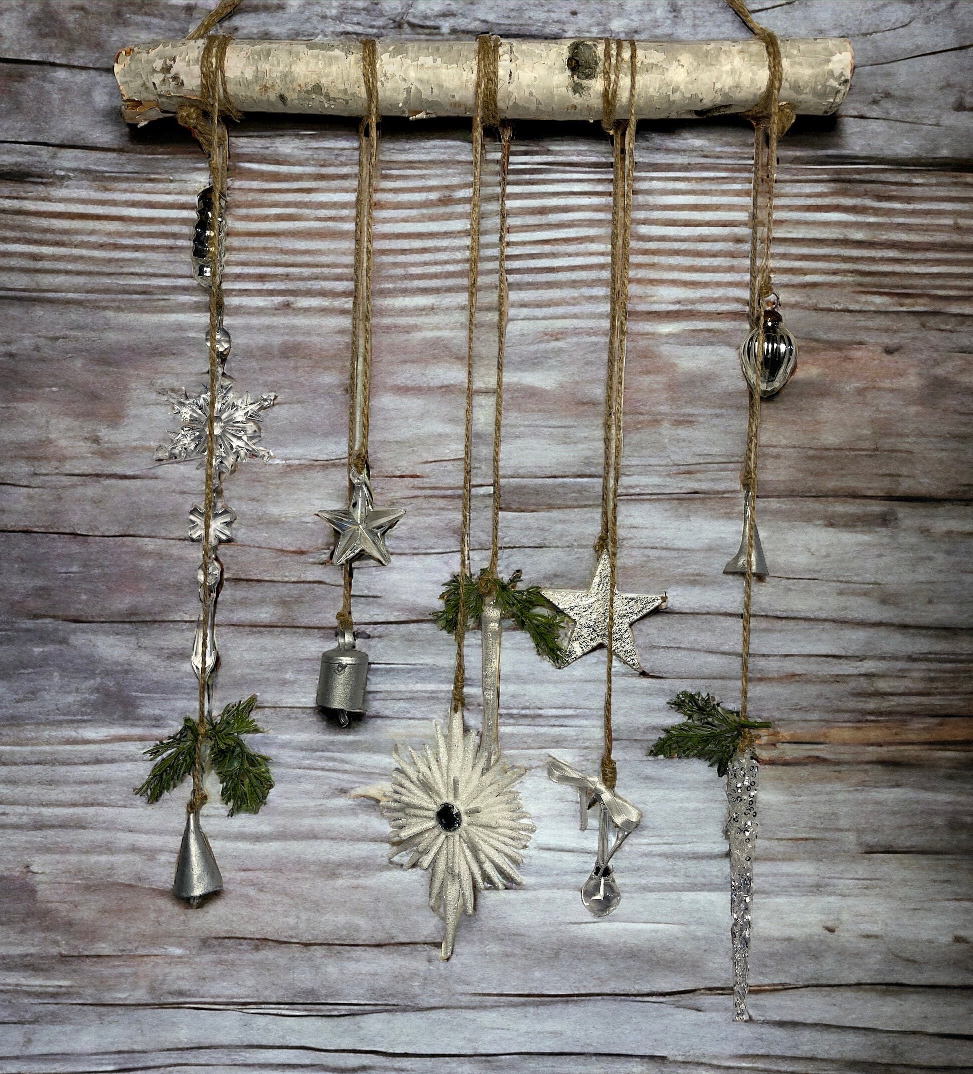 Birch Wood Rustic Window Decor 15.5w - Etsy