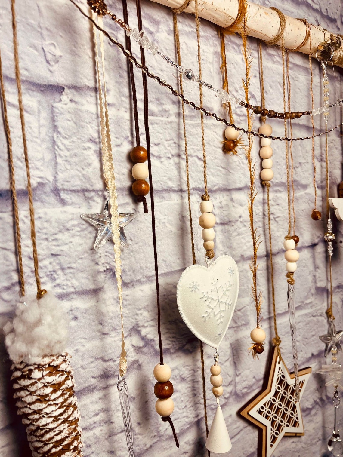 Birch Wood Rustic Window/wall Decor 25”w - Etsy