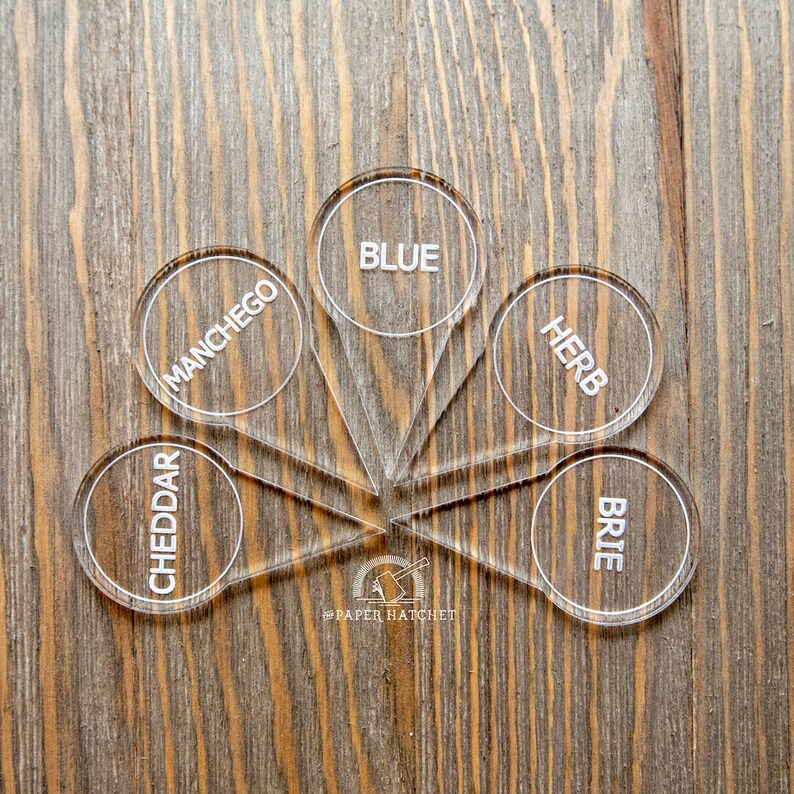 Laser SVG Cut File Cheese Markers SVG Cheese Party - Etsy Canada