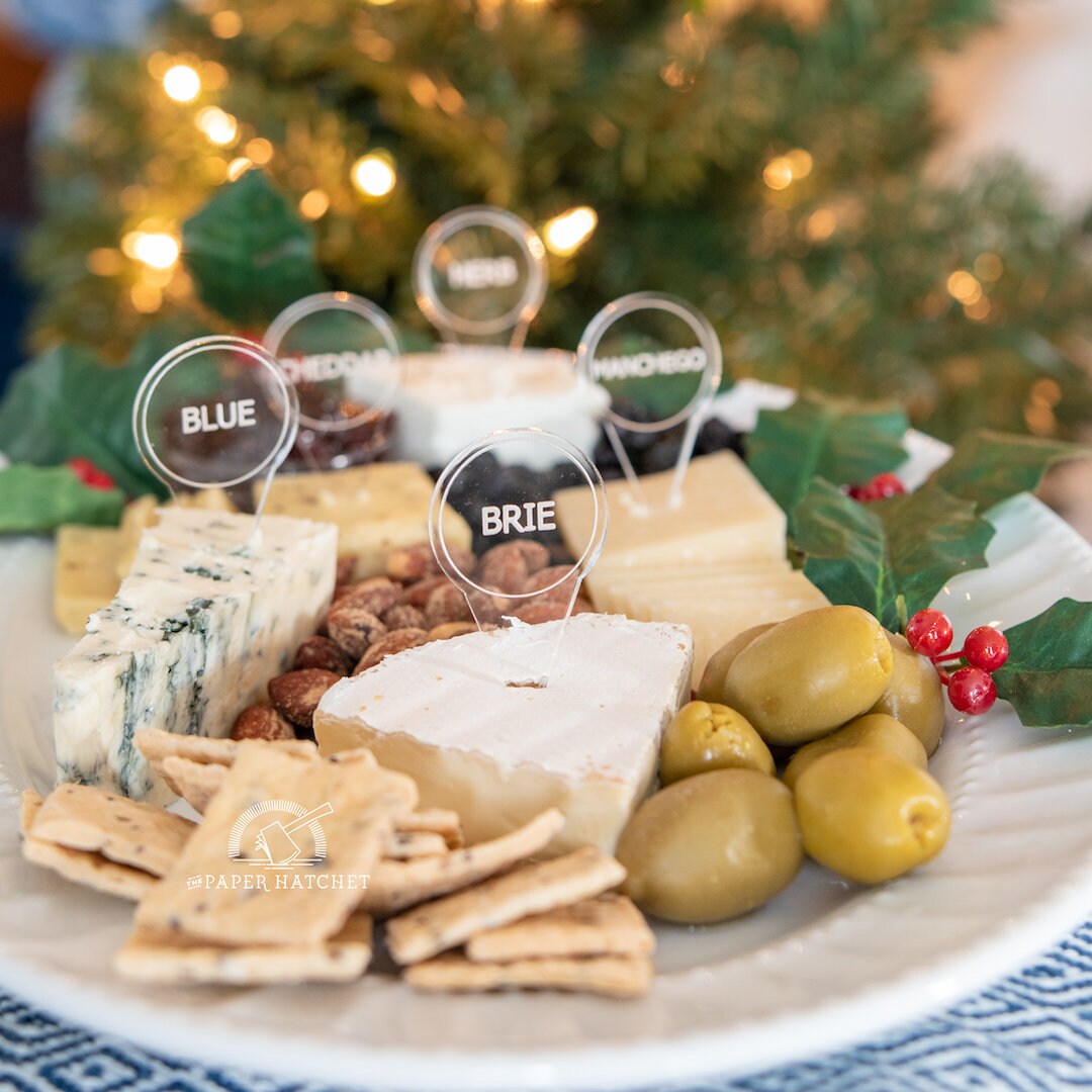 Laser SVG Cut File, Cheese Markers, SVG Cheese Party Charcuterie ...