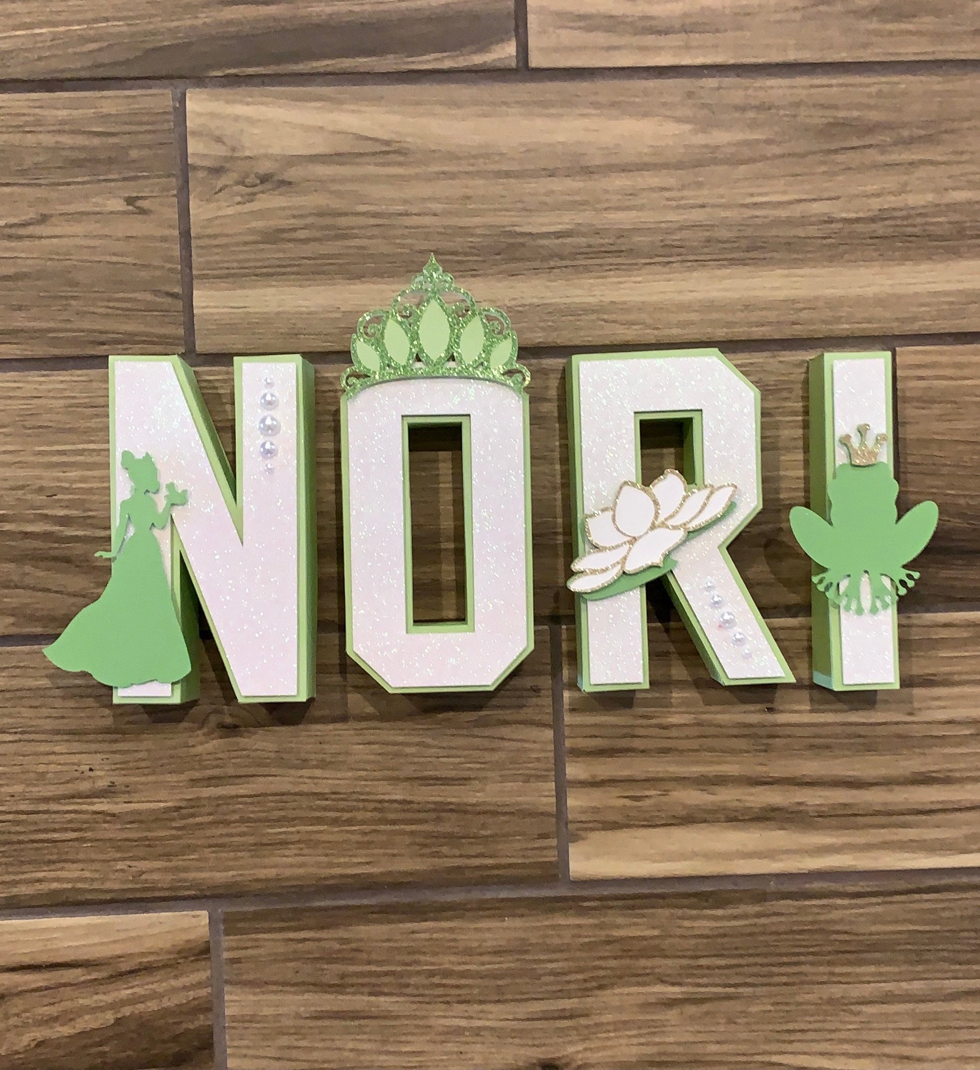 Princess Tiana Themed 3D Letters the Princess and the Frog Birthday ...