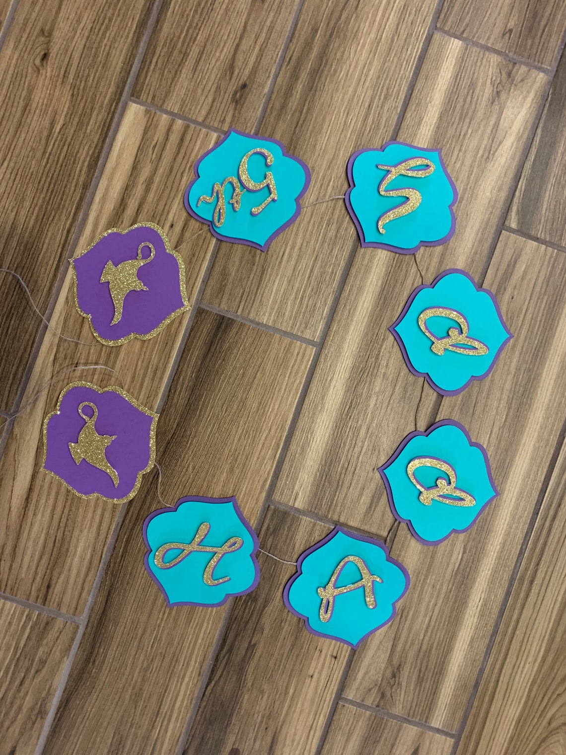 Princess Jasmine Birthday Banner: Aladdin Party Decor - Etsy