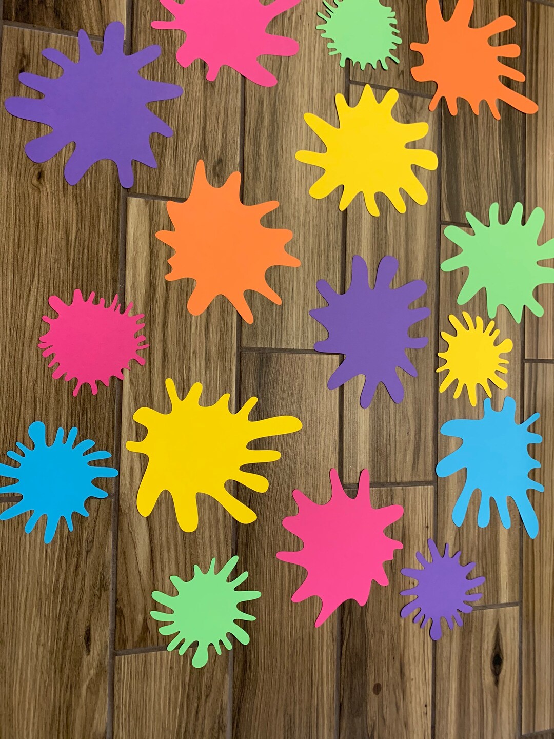 Splatoon Theme Paint Splash Cutouts Splatoon Birthday Splatoon Birthday ...