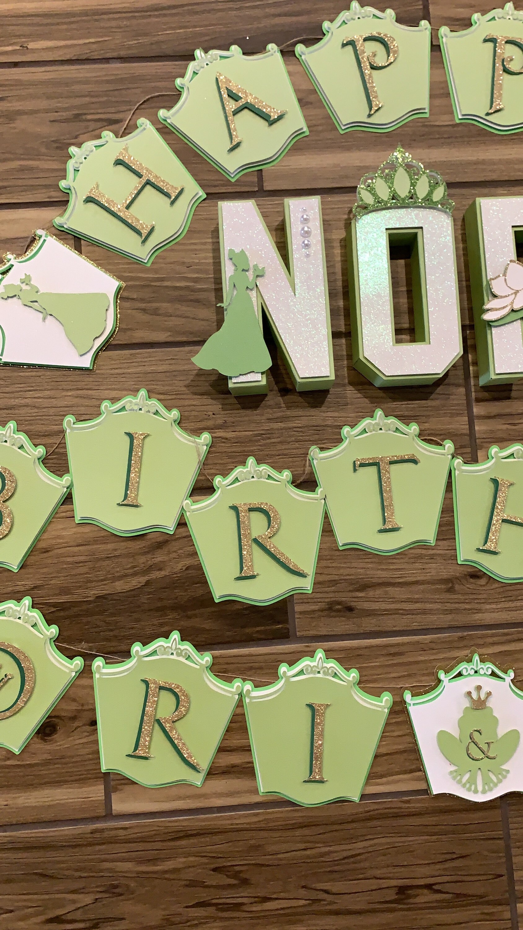 Princess Tiana Themed 3D Letters the Princess and the Frog Birthday ...