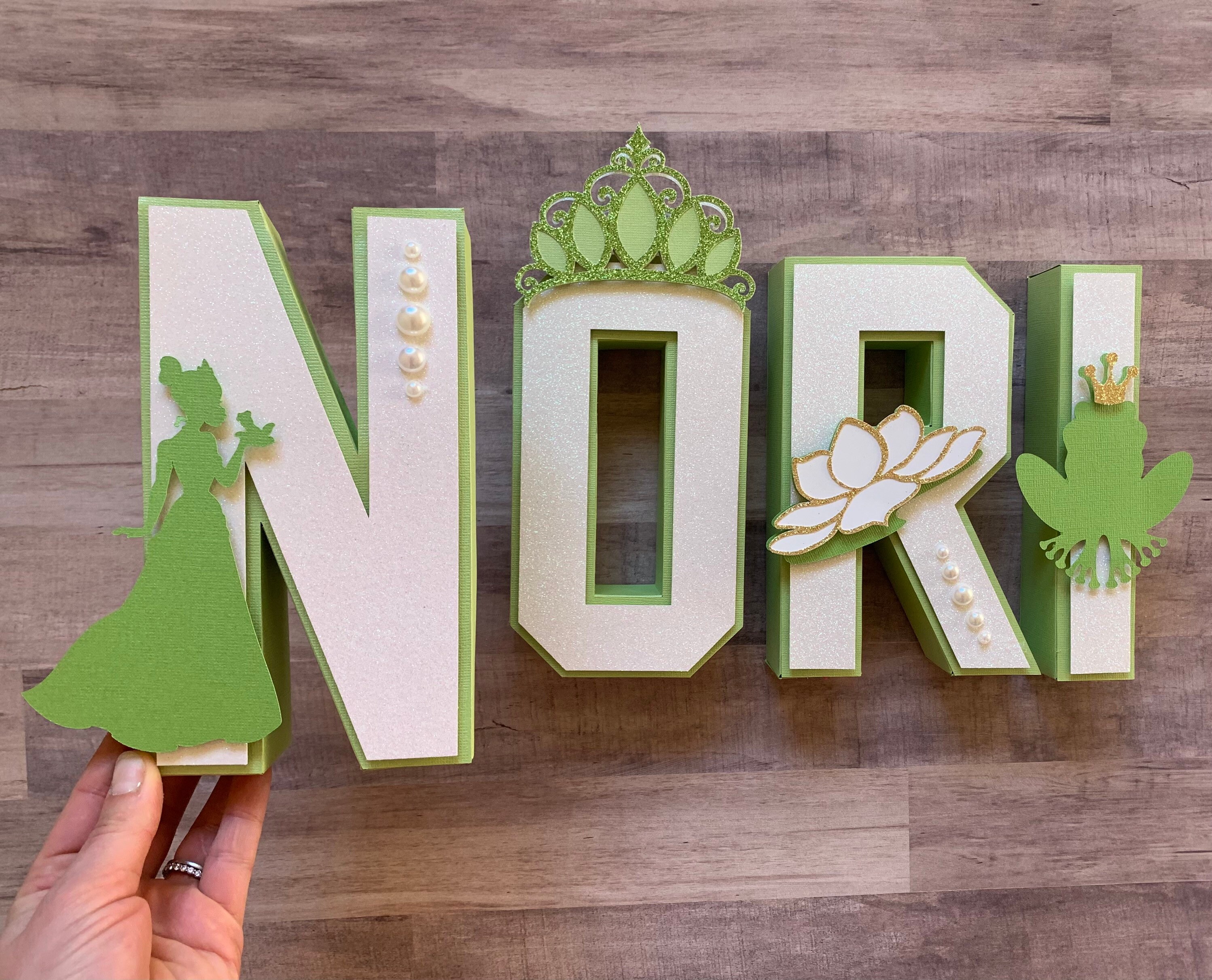 Princess Tiana Themed 3D Letters the Princess and the Frog Birthday ...