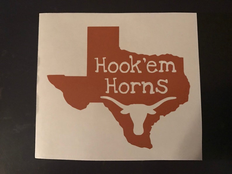 Digital Texas Hook'em Horns Monogram Cuttable Decal SVG, JPG, PNG, Pdf ...
