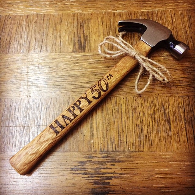 Personalized Wood Burned Hammer birthday, Father's/mother's Day Gift - Etsy