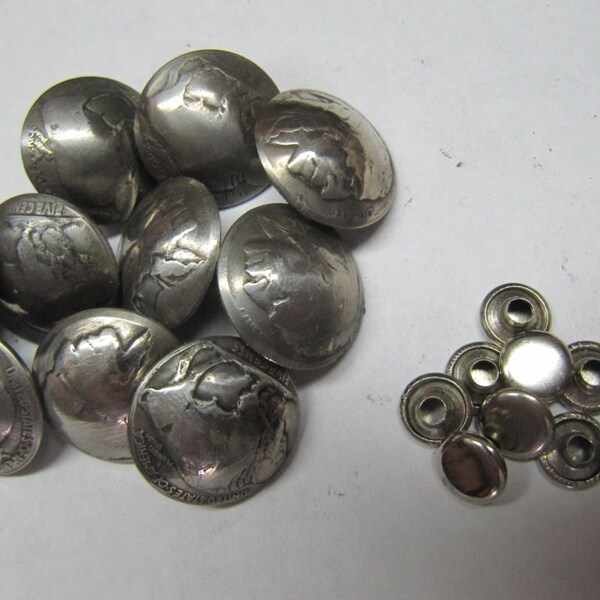 Nickel Conchos - Etsy