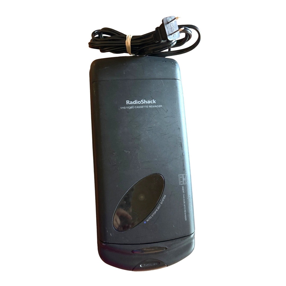 Vintage Radioshack VHS Video Cassette Rewinder Model 44-1233 Black ...