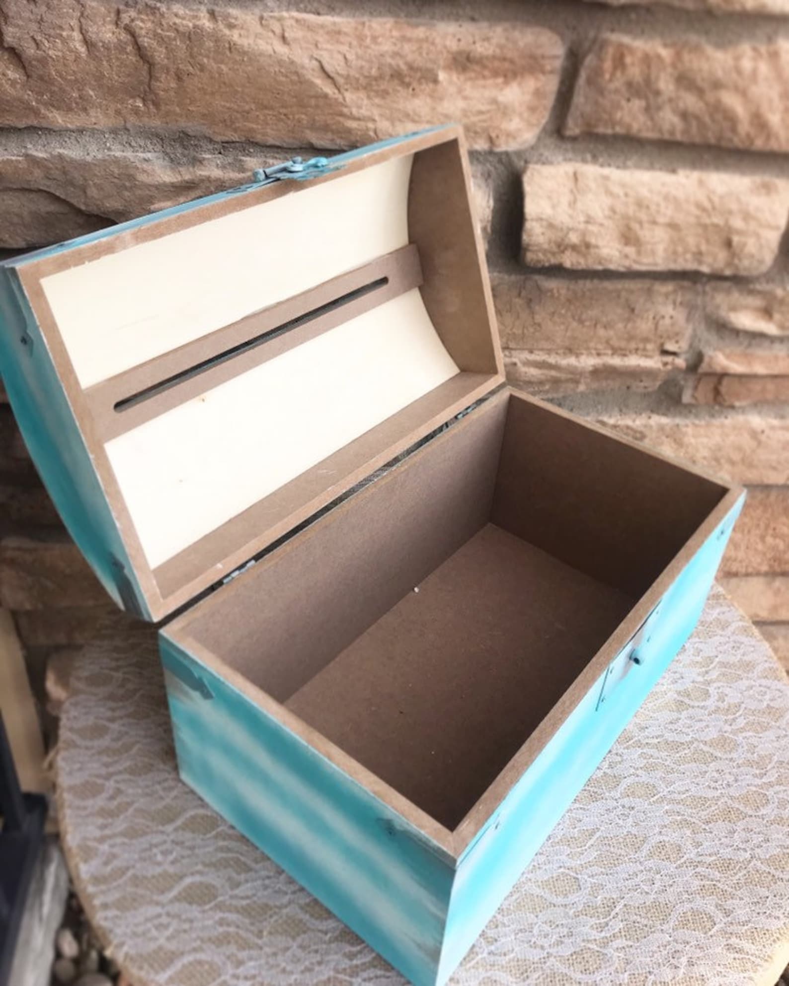 Beach Wedding Card Box Envelope Holder Treasure Chest - Etsy