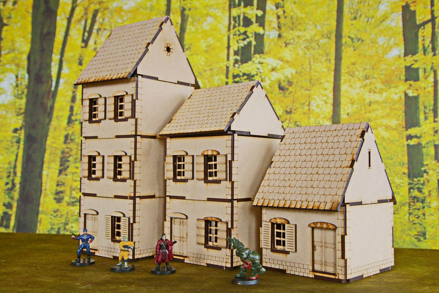 Toys & Games Board Games Games & Puzzles 3 French Rural Buildings 28mm ...