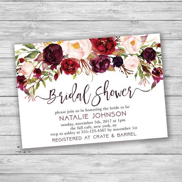 Roses Bridal Shower - Etsy