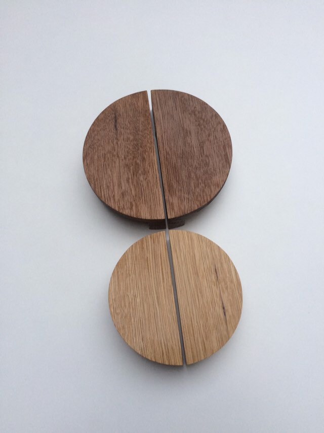 SW012 Circular Handles/half Moon Handles/wooden - Etsy