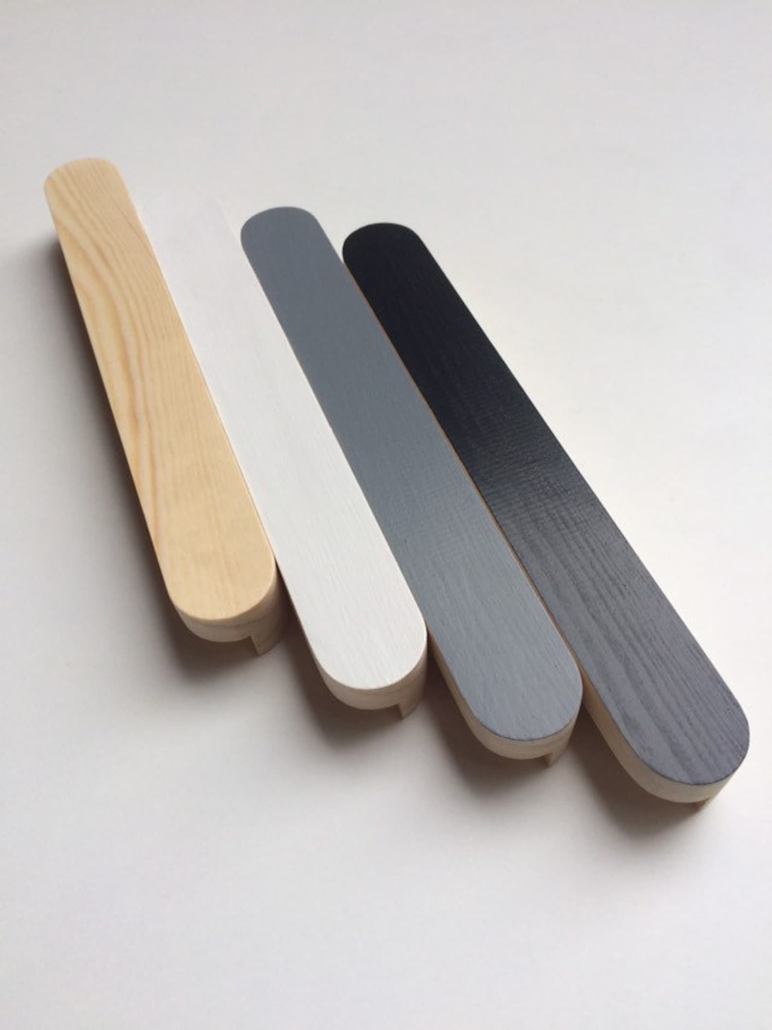 SW 004 Modern Handles/wooden Handles/whitegrey/black - Etsy