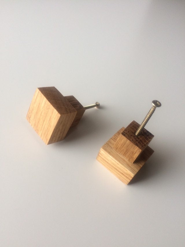 SW051 Oak Square Knobs ,square Knobs,modern Knob,pull - Etsy