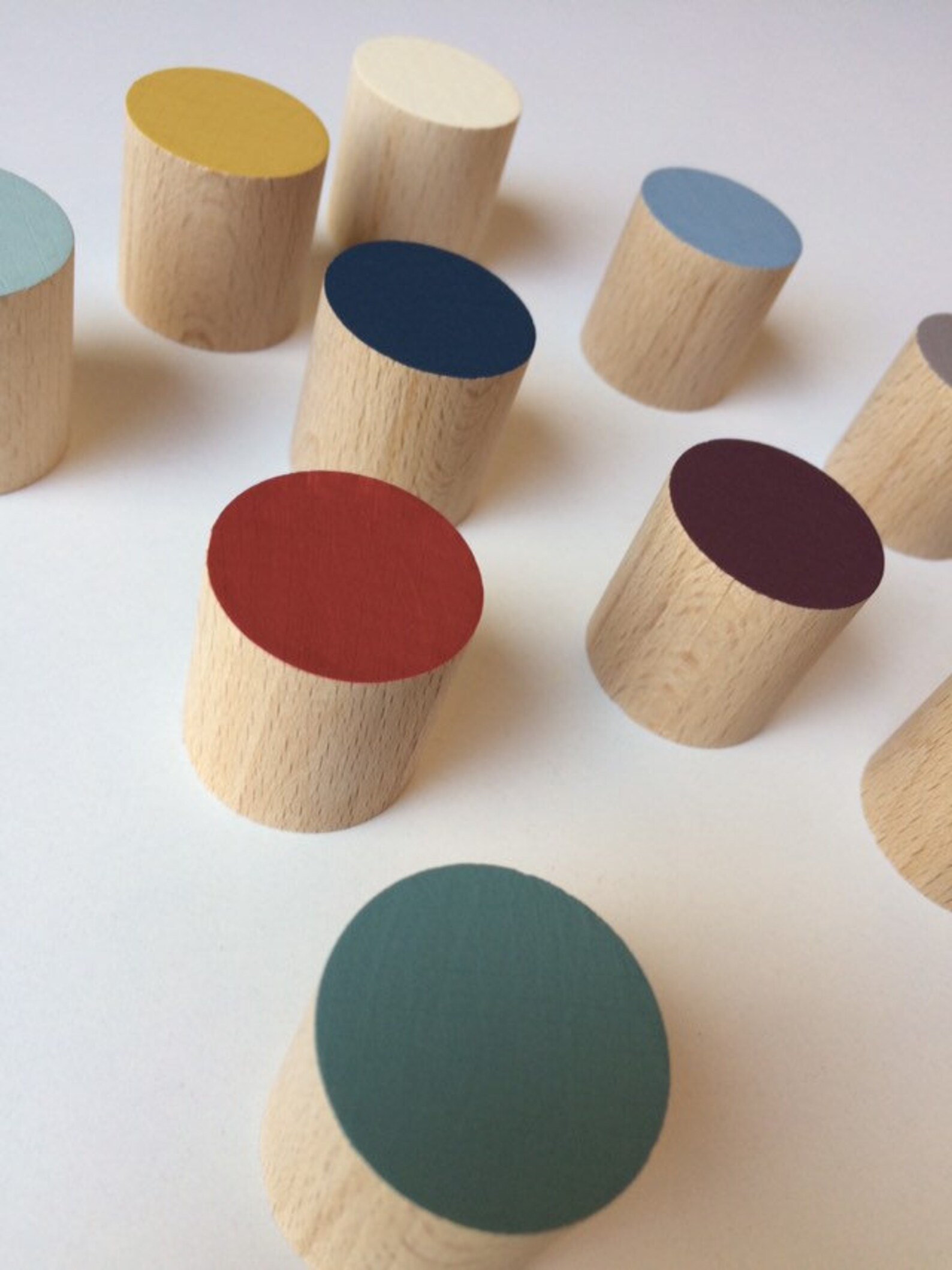 SW031 Cylindric Wooden Knobs/colorful Knobs/camera - Etsy UK