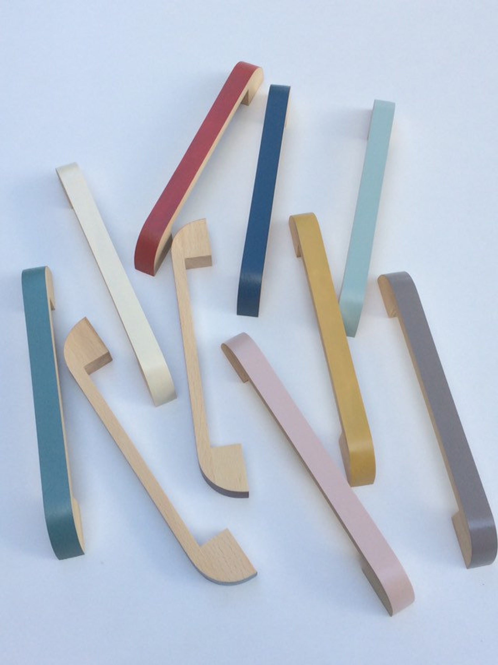 SW106 Modern Colors Handles/children Room Handles/wooden - Etsy