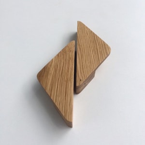 SW061 Triangle Handles/oaq Handles/cabinet Drawer/modern Wooden Handles ...
