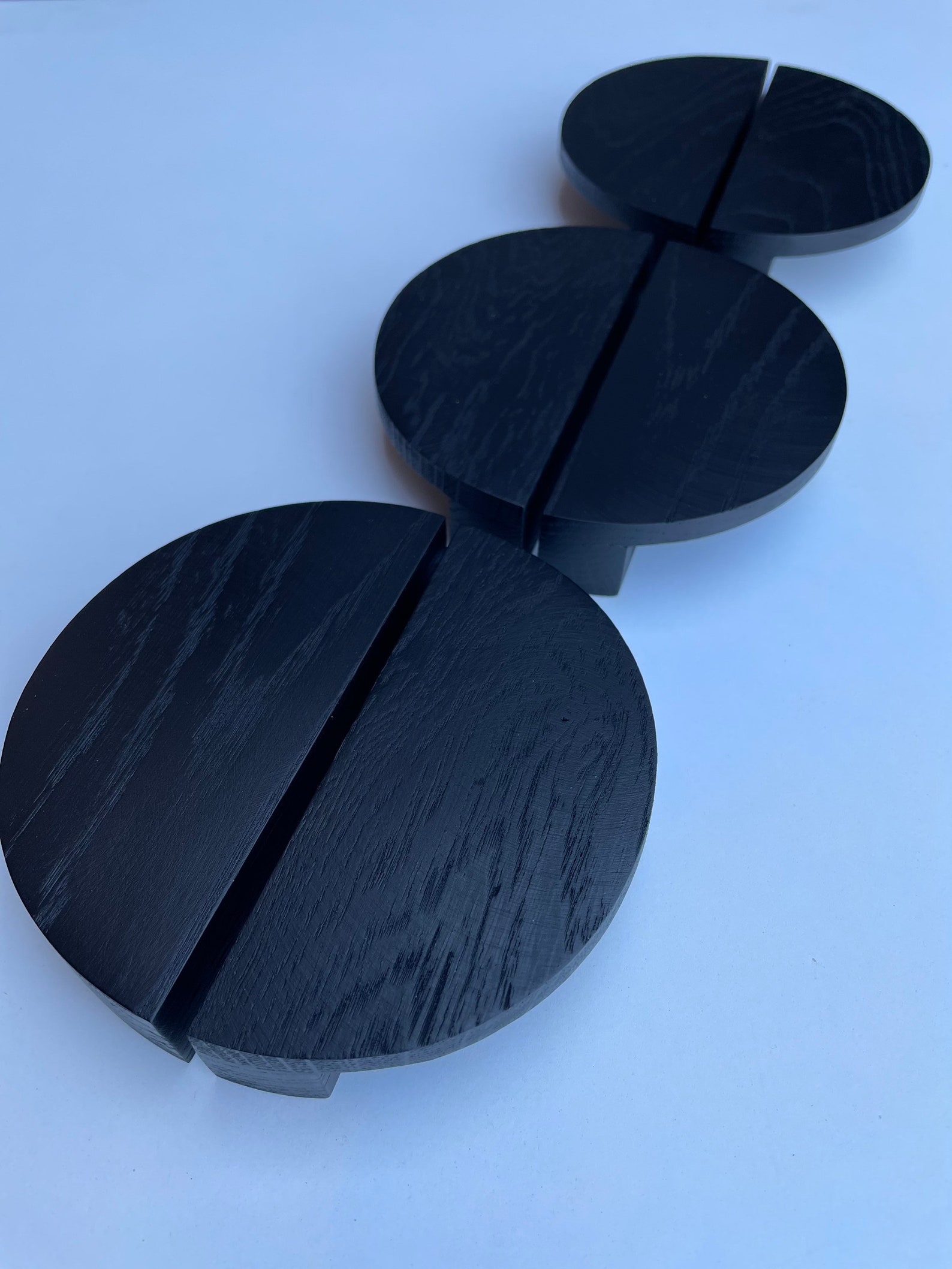 SW012 Circular Handles/half Moon Handles/wooden - Etsy