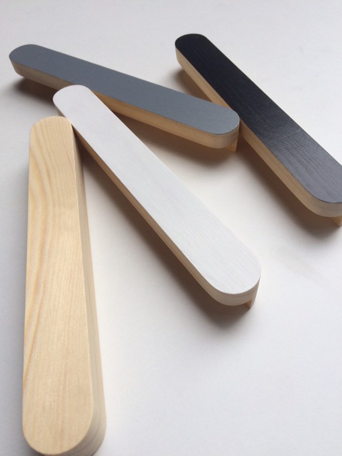 SW 004 Modern Handles/wooden Handles/whitegrey/black - Etsy