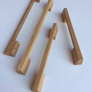 SW068 Handles Oaq Wood/wooden Pulls/cabinet Drawer - Etsy