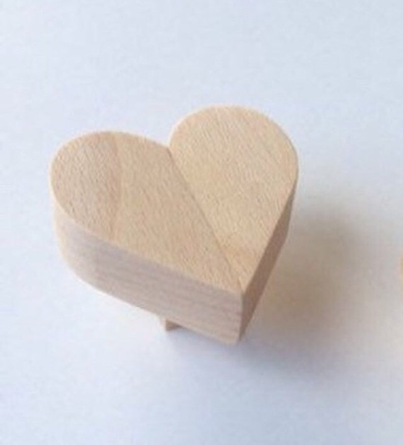 SW098 Heart Oaq Knob/wood Knobs/cabinet Pull/knobs/children's Room - Etsy
