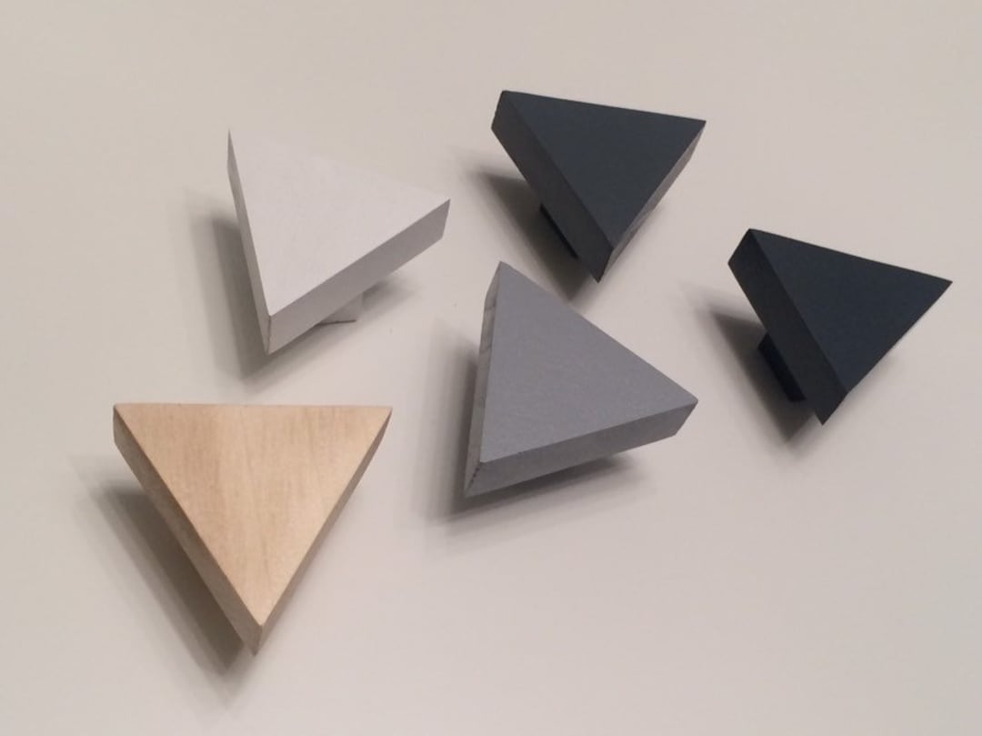 SW101 Triangle Wood Knob,wooden Knobs,modern Knob,geometric Knob ...