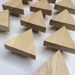 SW101 Triangle Wood Knob,wooden Knobs,modern Knob,geometric Knob ...