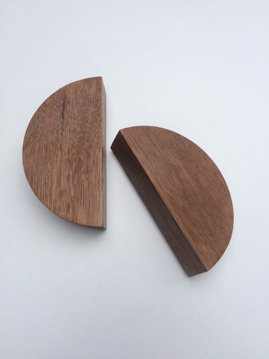 SW012 Circular Handles/half Moon Handles/wooden - Etsy