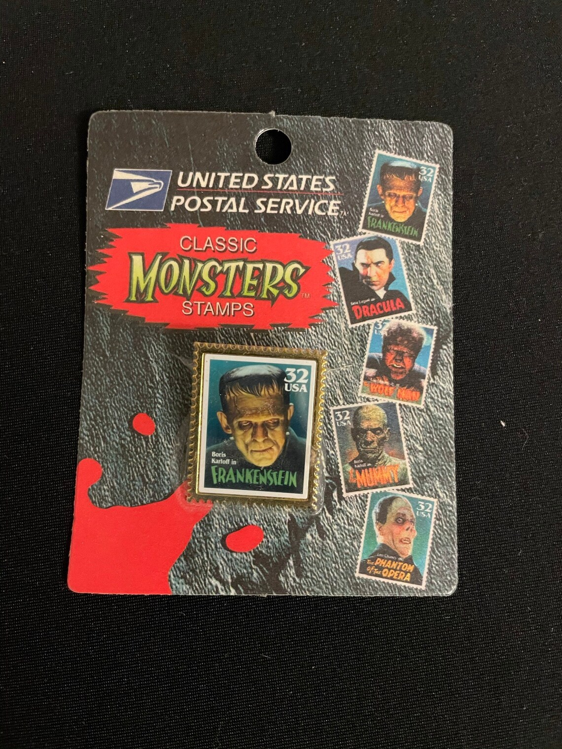 Vintage 1997 USPS Classic Monsters Stamp Pin New & in | Etsy