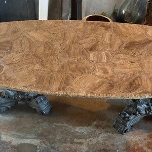 RARE Vintage '60s Mexican Onyx Oval Coffee Table - Mid-century Modern ...