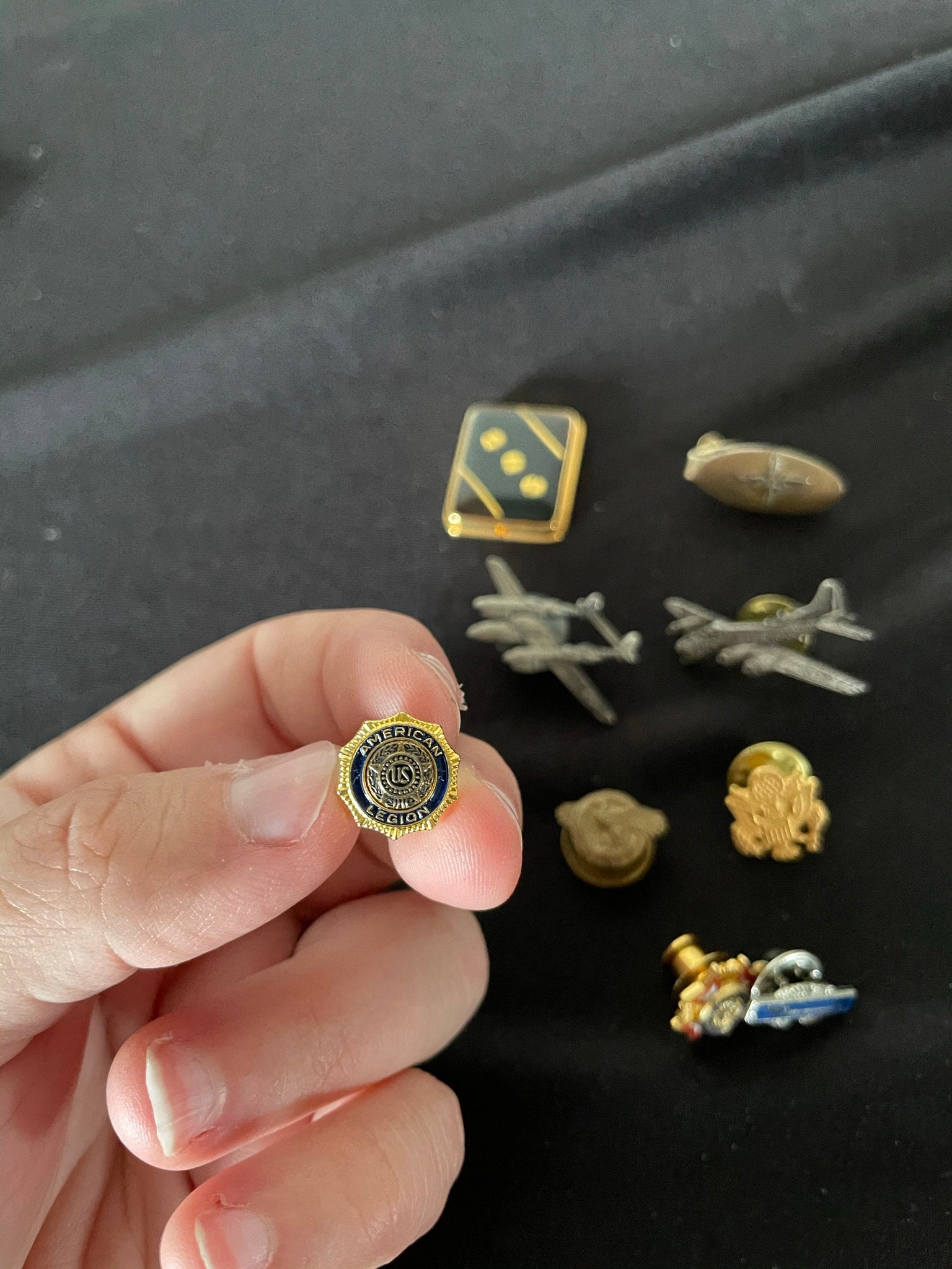 Rare vintage années 40 World War II Pins Us Military Eagle, Army Air ...