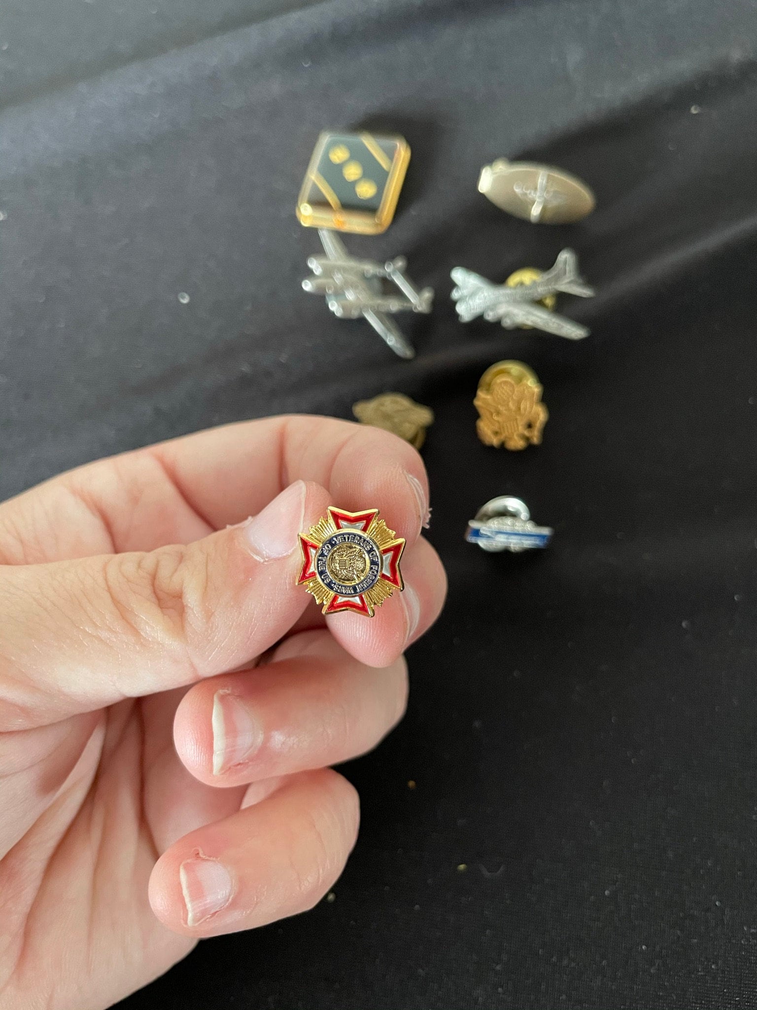 Rare Vintage 40s World War II Pins - US Military Eagle, Army Air Forces ...