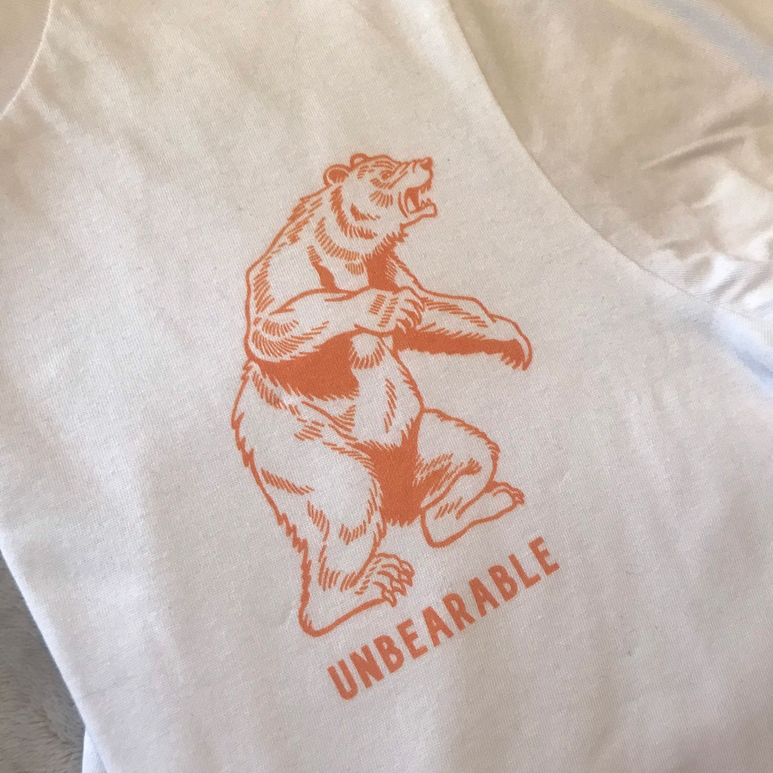 UnBEARable T-shirt 100% organic cotton UNISEX | Etsy