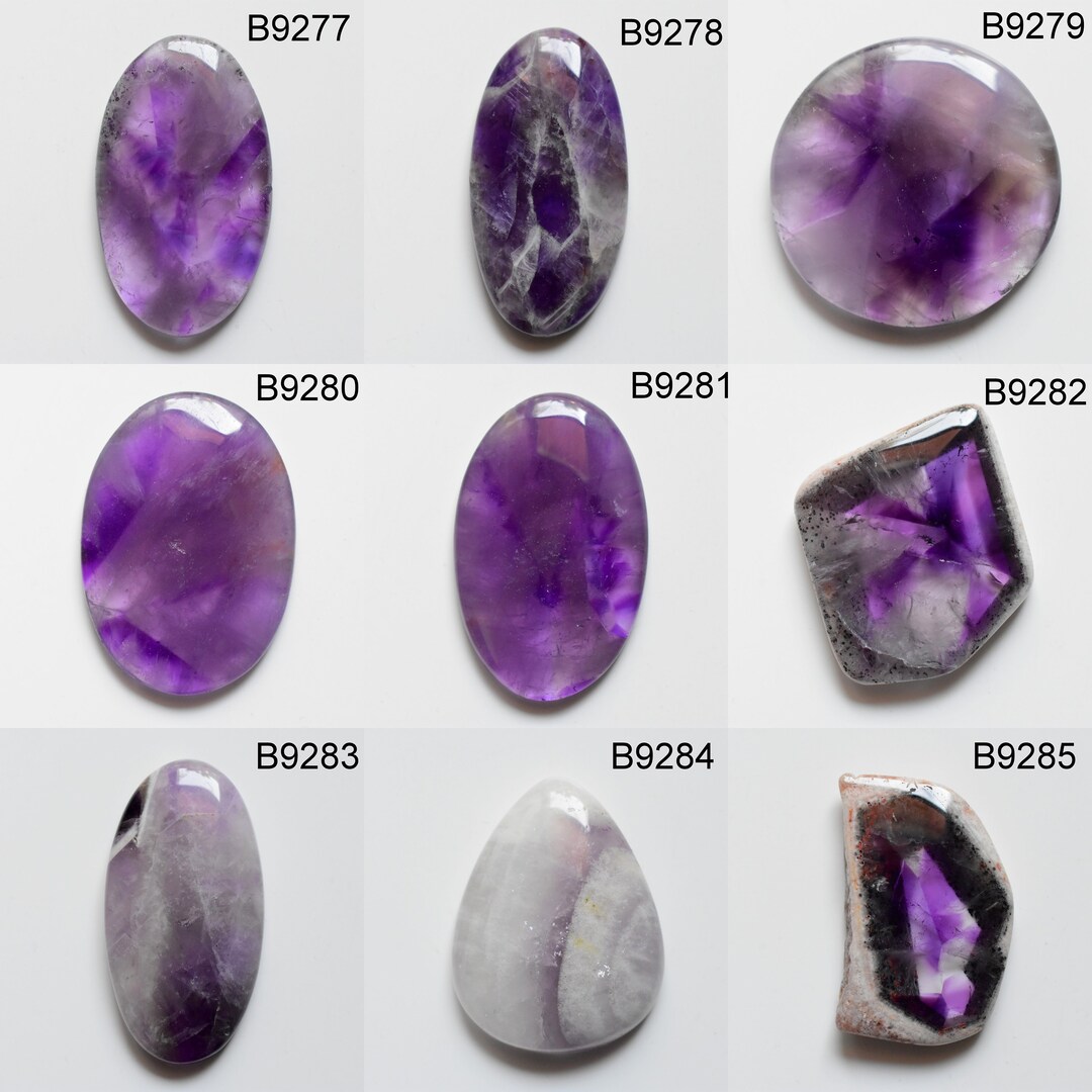 Chevron Lace Amethyst Cabochon, Unique Cabochon Gemstones, Loose ...