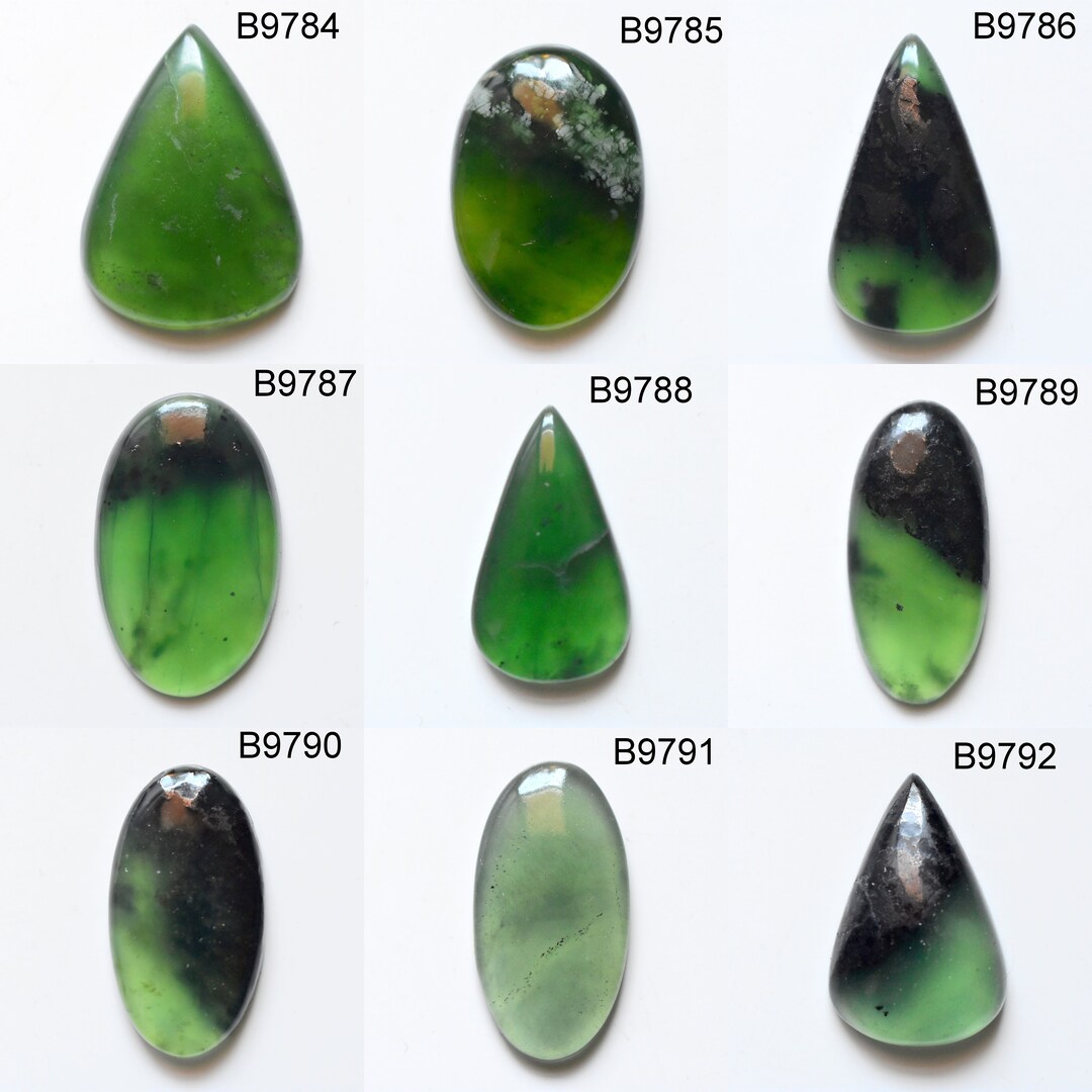 Natural Serpentine Cabochon, Olive Green Serpentine, Quality Gemstone ...