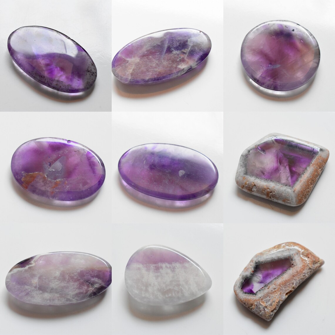 Chevron Lace Amethyst Cabochon, Unique Cabochon Gemstones, Loose ...
