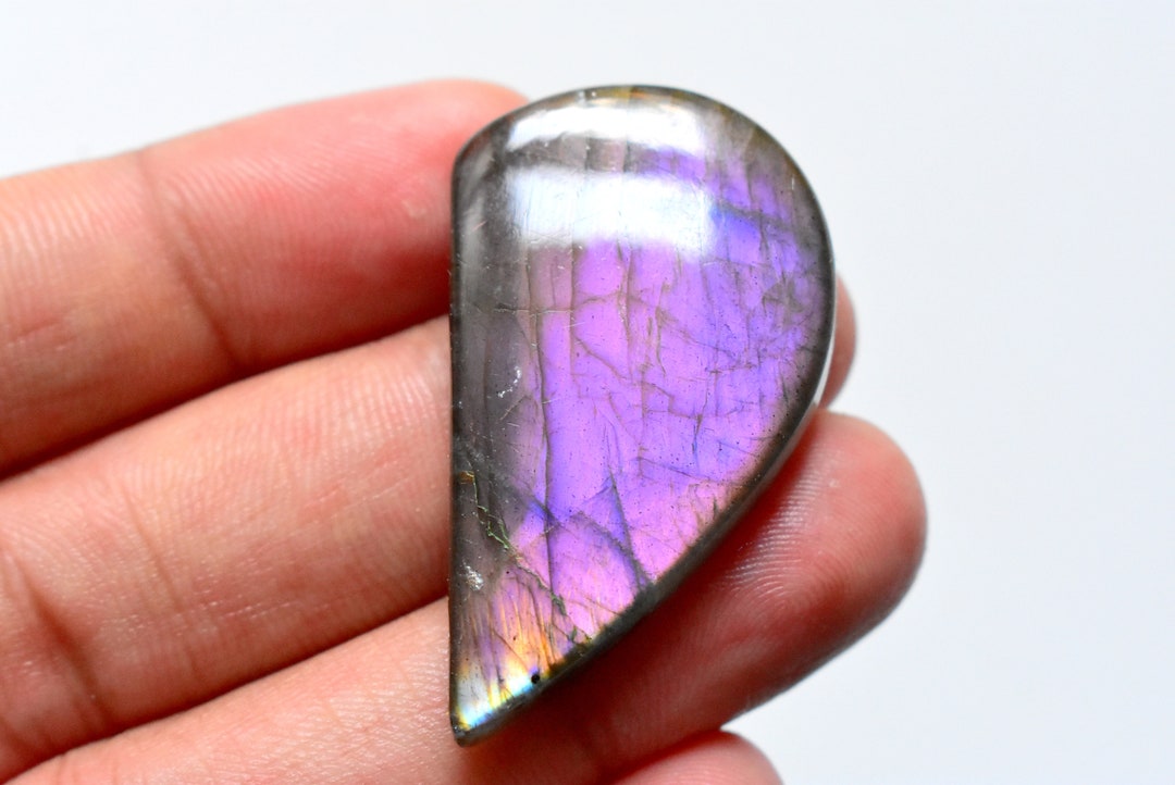43x24x5 Mm Purple Spectrolite Labradorite Cabochon, Labradorite ...