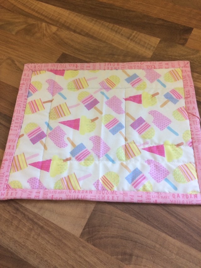 Becher Teppich, Großer Stoff untersetzer, Quilted Matte, Snackmatte ...