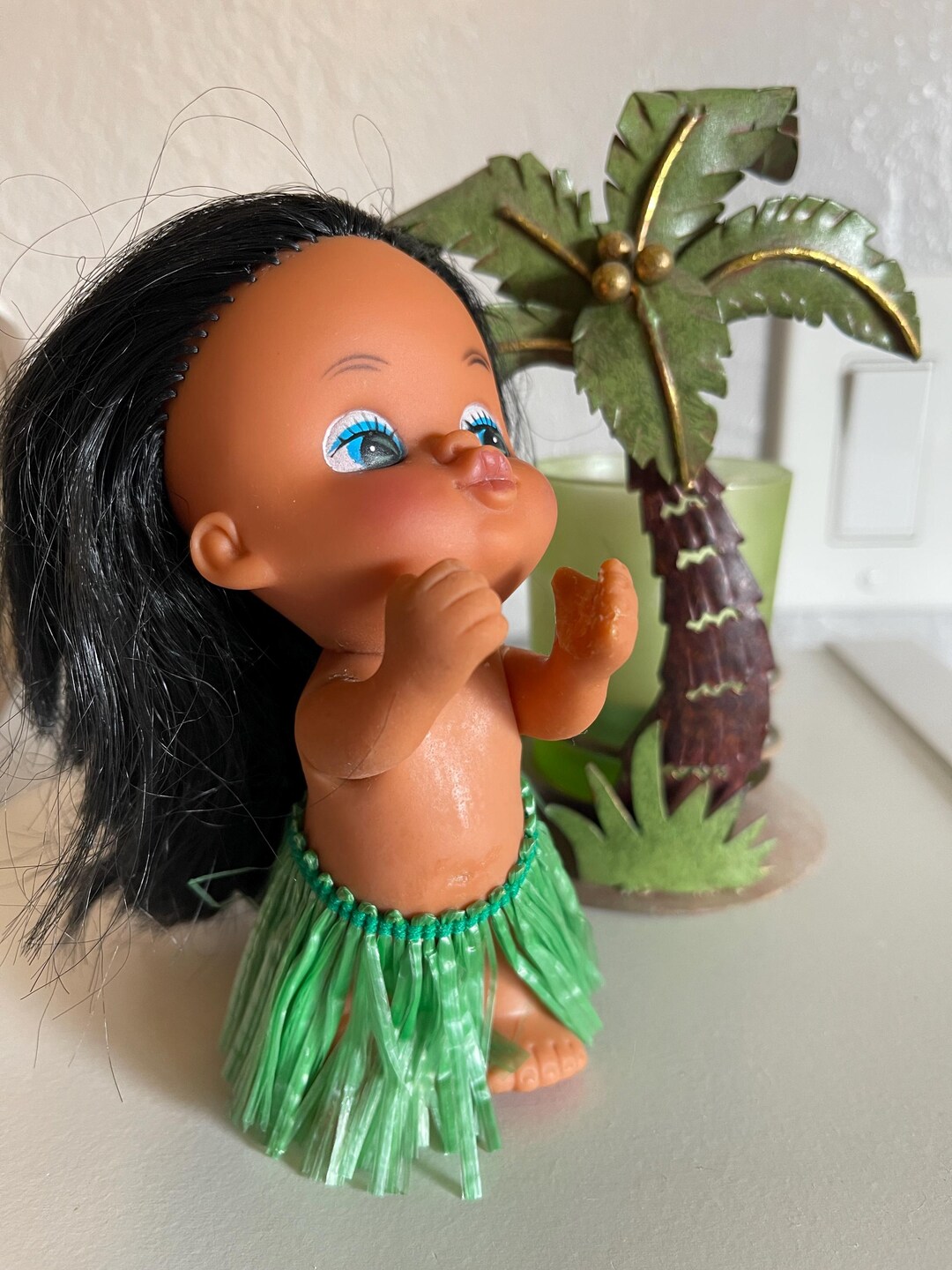 Vintage Moody Cutie - Hula Luau Pacific Islander Doll - Made in Hong ...