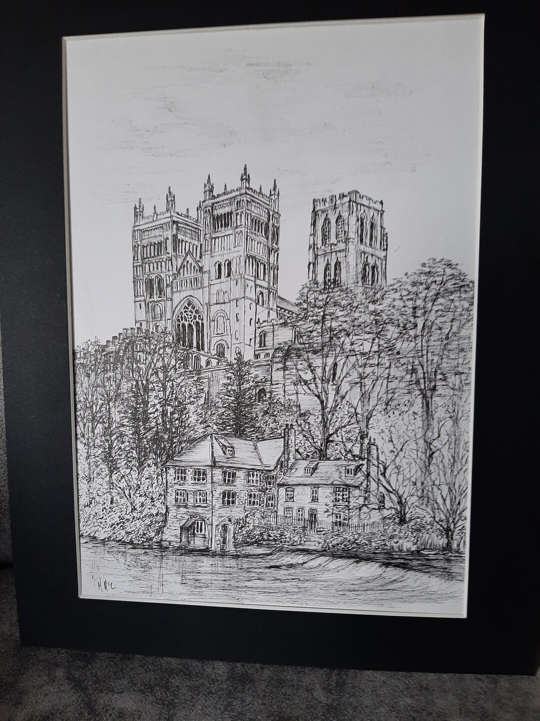 Durham Cathedral Pen and Ink Drawing Original - Etsy