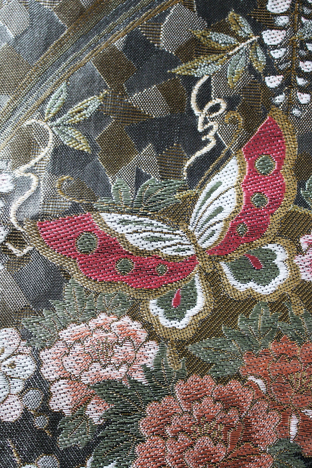 Vintage Japanese Obi Silk Fabric Piece - Etsy