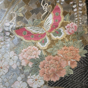 Vintage Japanese Obi Silk Fabric - Piece - Etsy