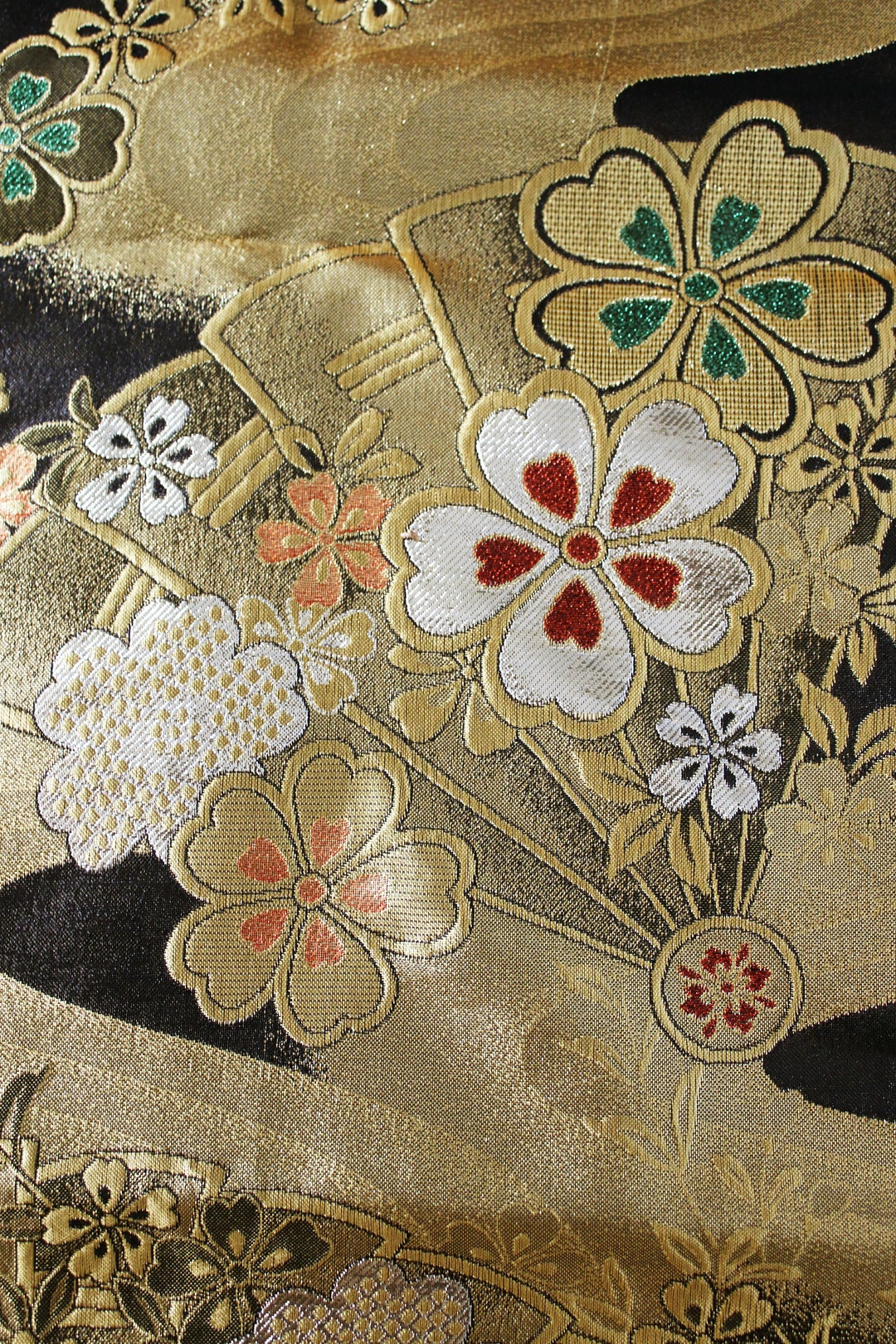 Vintage Japanese Obi Silk Fabric Piece - Etsy