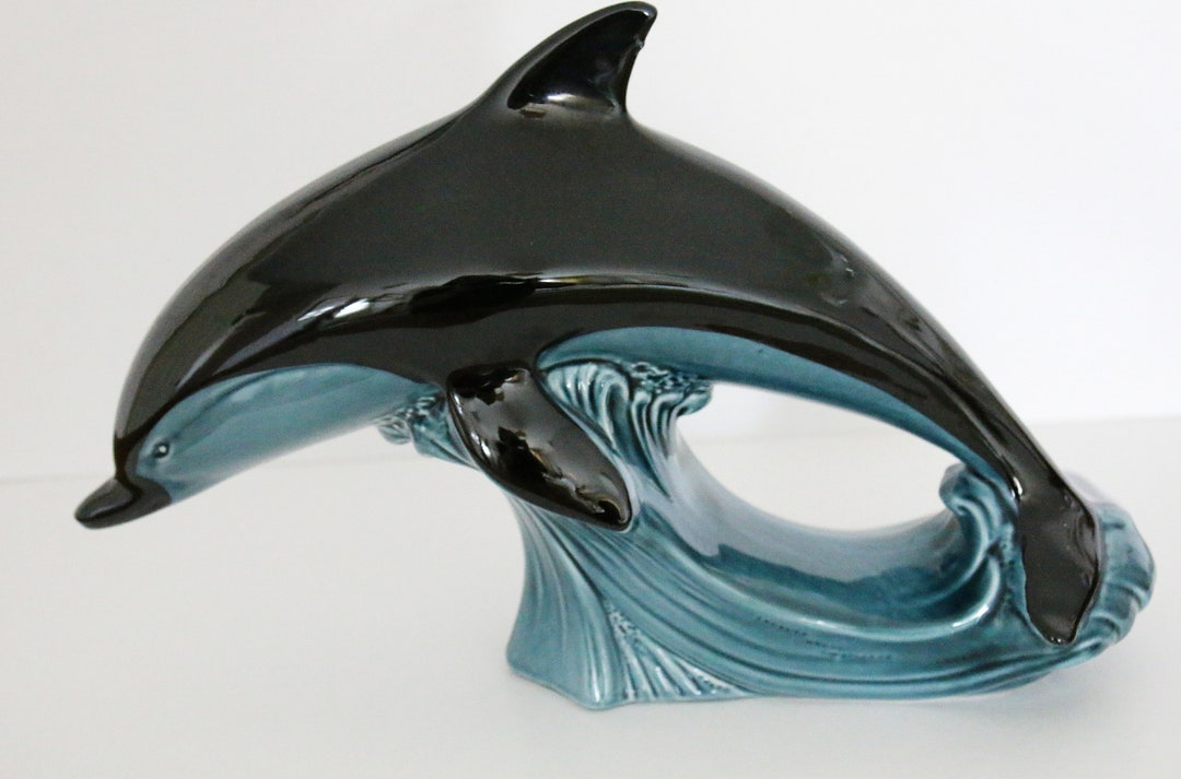 Large Vintage Poole Pottery Dolphin - Etsy