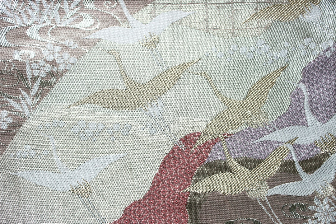 Vintage Japanese Obi Silk Fabric - Piece - Etsy